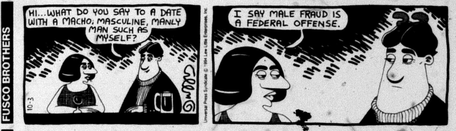 See You In The Funny Papers October 3, 1994 - I Never Saw That